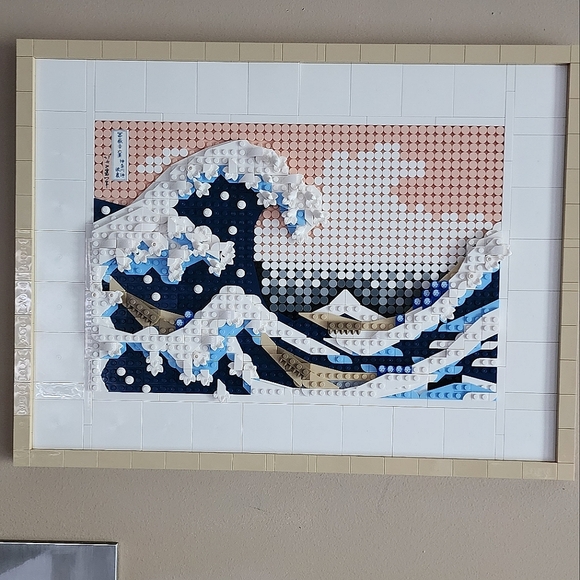 Lego | Art | Lego Hokusais The Great Wave Artwork Fully Assembled 3d ...